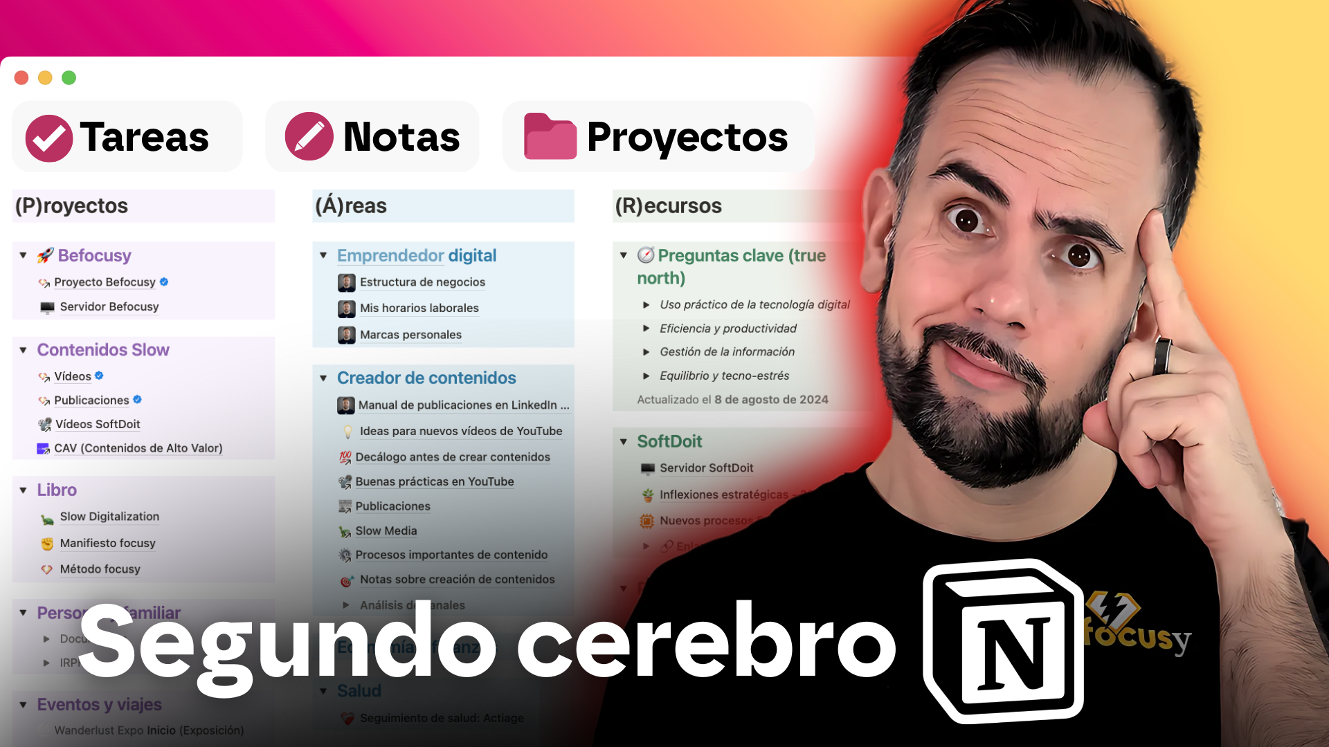 Plantilla de segundo cerebro en Notion gratis para 2025